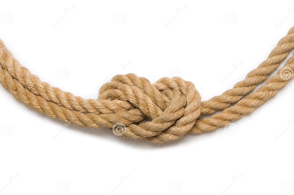 The Concept with Long Hemp Rope Stock Photo - Image of long, background ...
