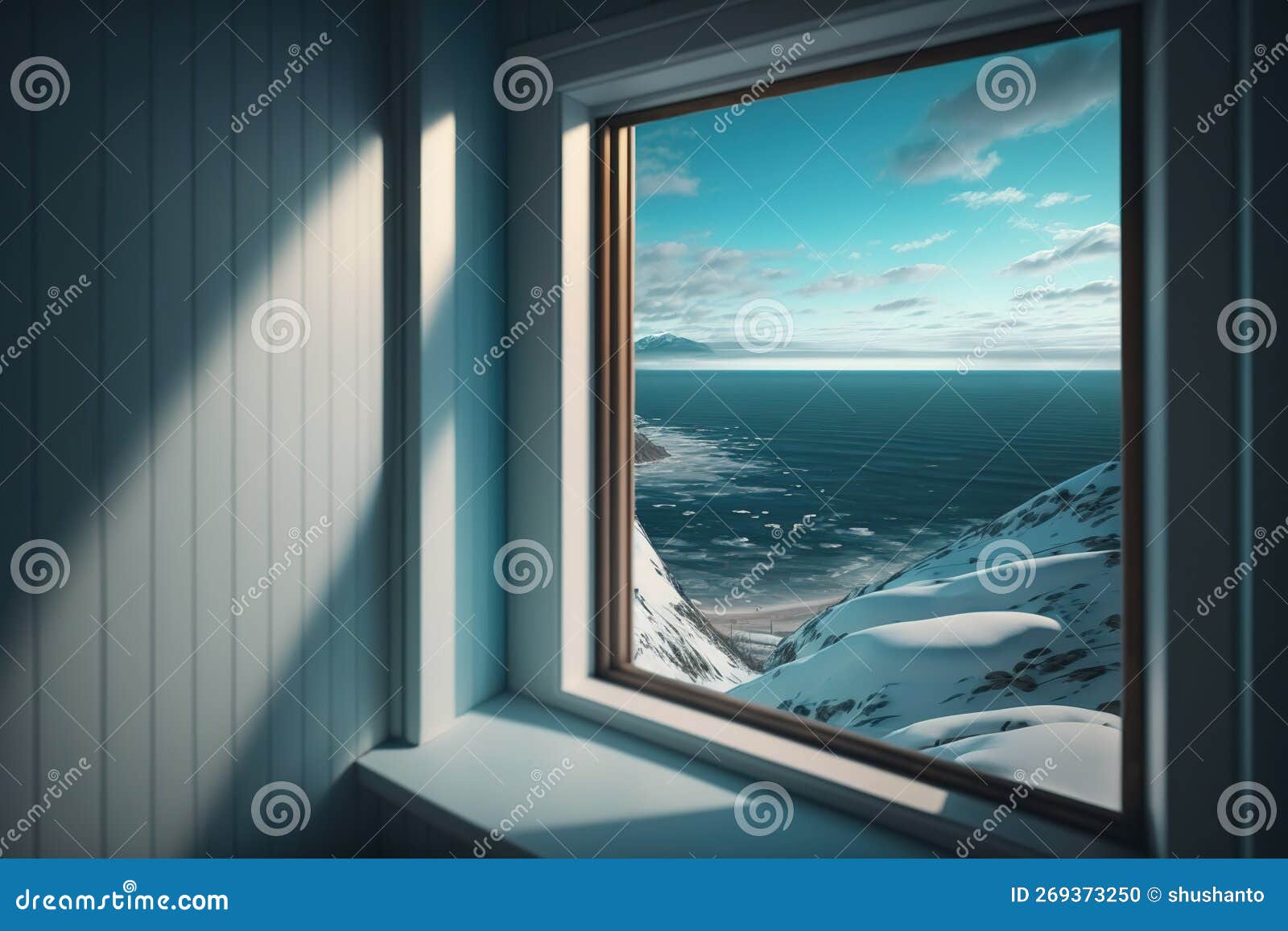 Looking out of a window stock illustration. Illustration of indoor ...
