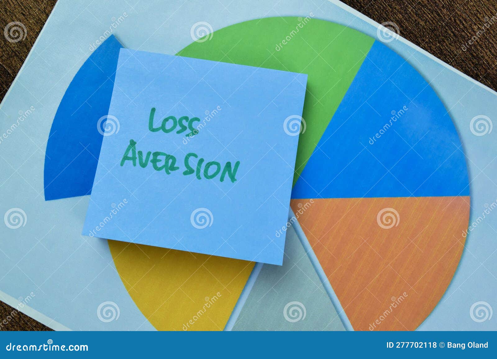 Concept of Loss Aversion Write on Sticky Notes Isolated on Wooden Table ...