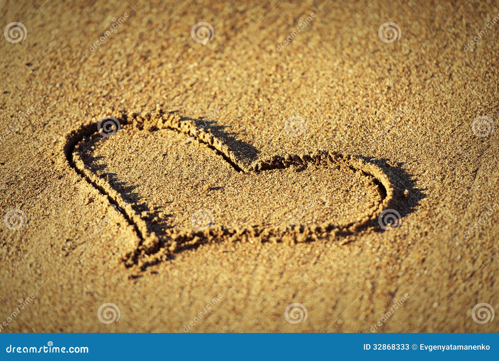 Concept of Love. Heart in the Sand Stock Image - Image of relaxation ...