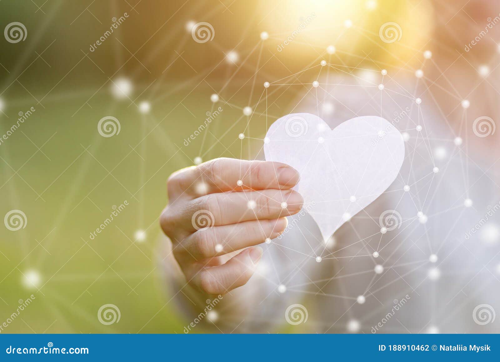 The Concept of Love on the Internet Stock Photo - Image of landscape ...