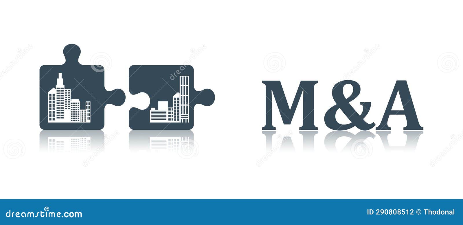 Concept of m&a stock illustration. Illustration of acquisitions - 290808512