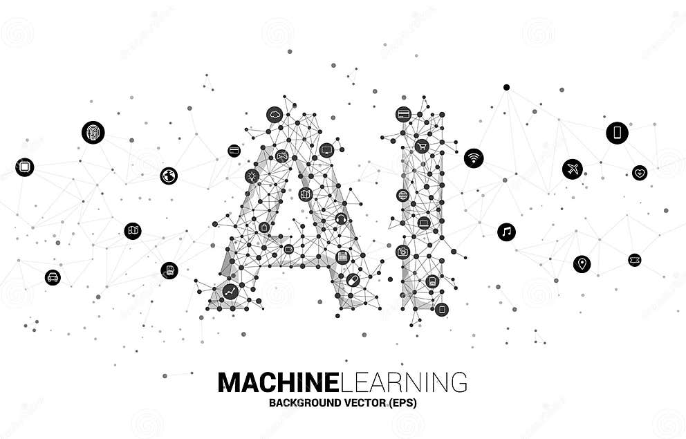 Vector Polygon Dot Connect Line Shaped AI. Stock Illustration ...
