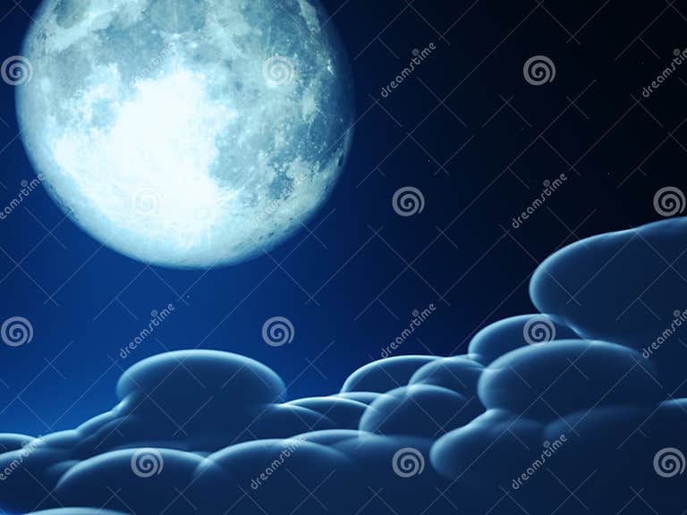 Concept magique de lune illustration stock. Illustration du imagination ...
