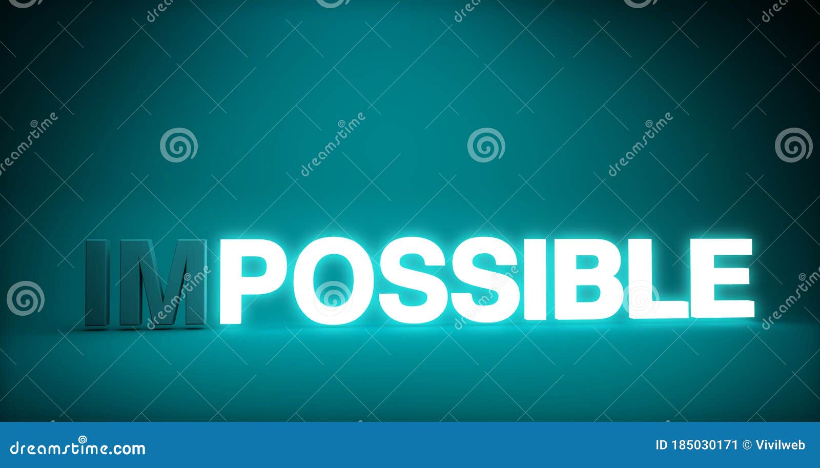 Concept of Making the Impossible Possible Stock Illustration ...