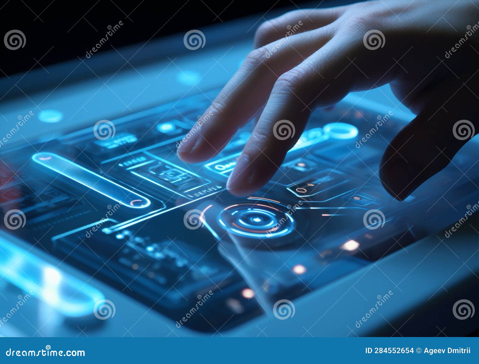 Industry Innovation Virtual Business Hand Multimedia Computer ...