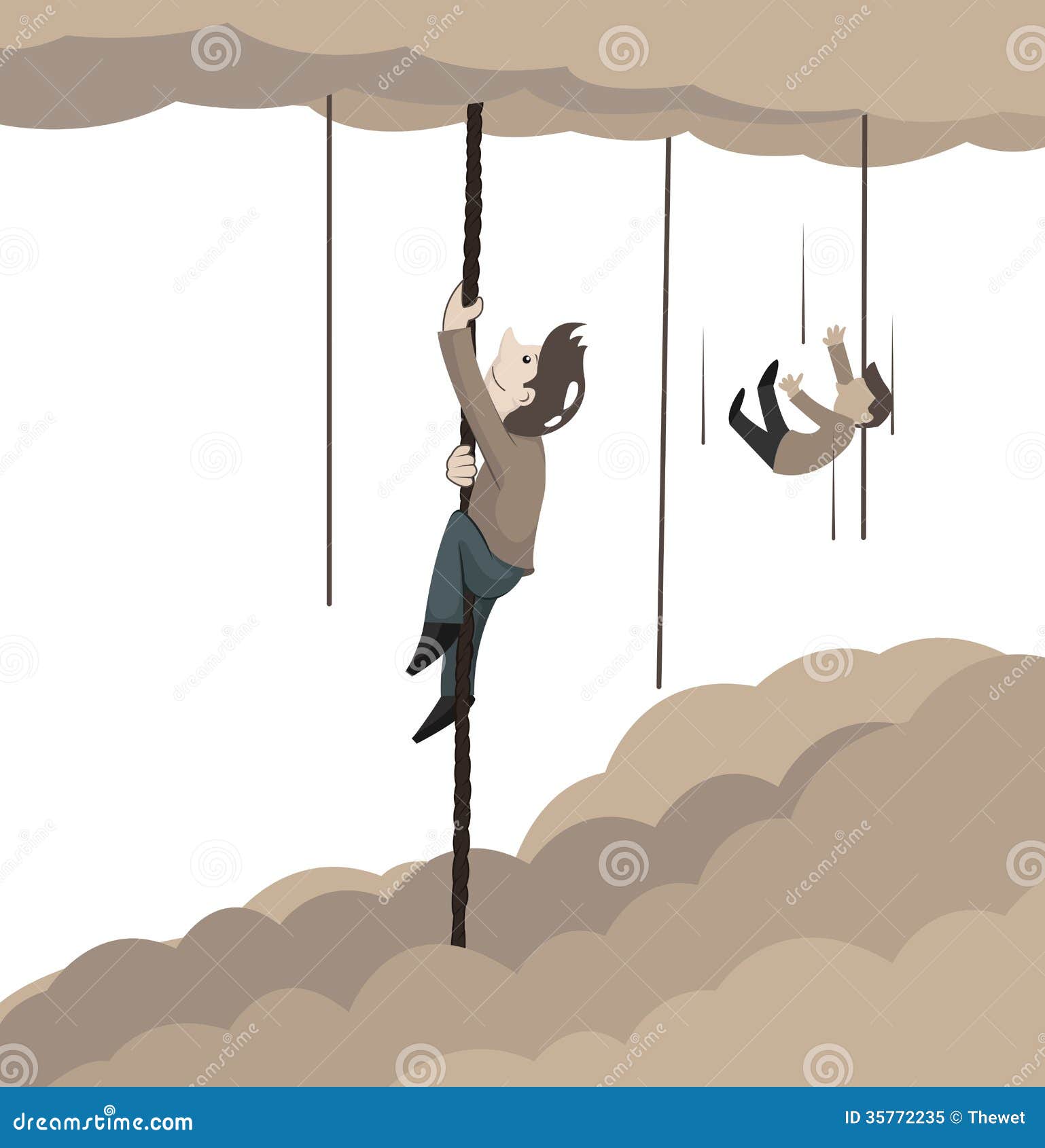 Climbing Rope Knot Symbols Cartoon Vector | CartoonDealer.com #24654701