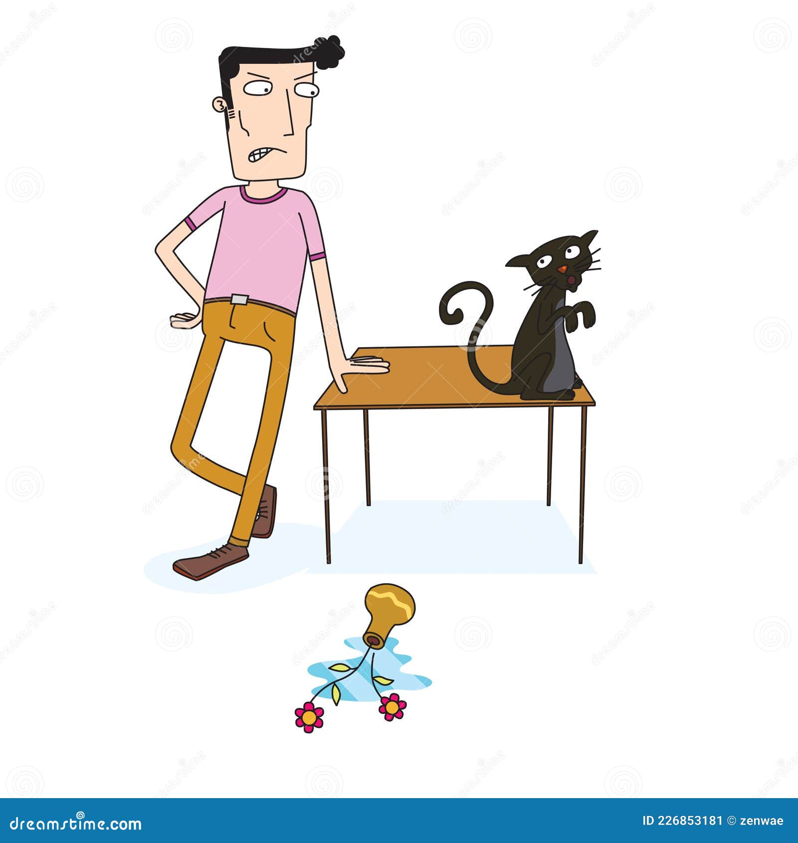 Concept of a Man Finds a Precious Idea Stock Vector - Illustration of ...