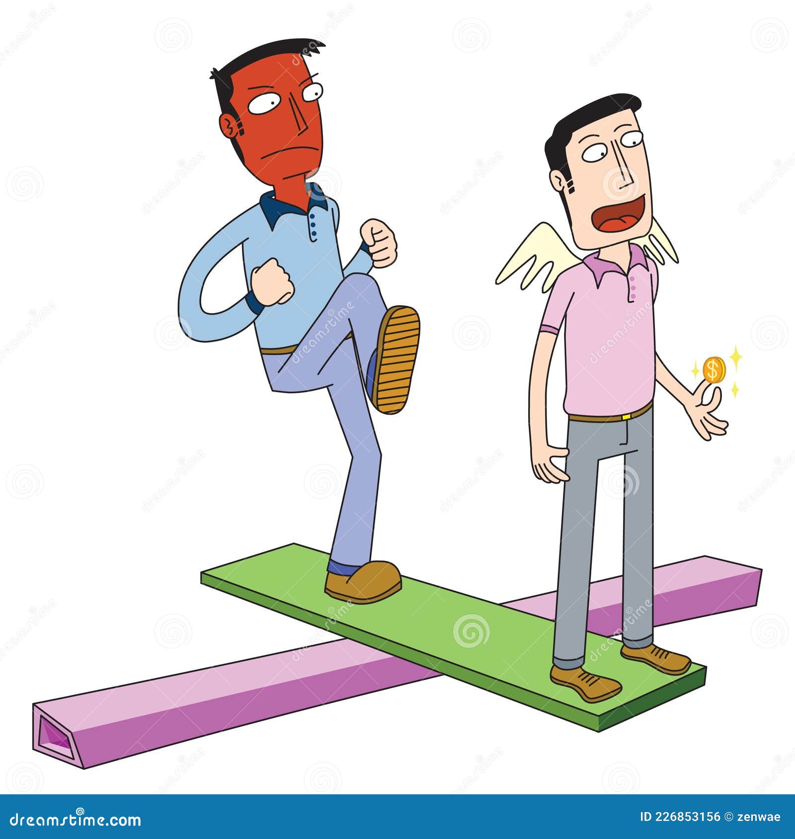 Concept of a Man Finds a Precious Idea Stock Vector - Illustration of ...