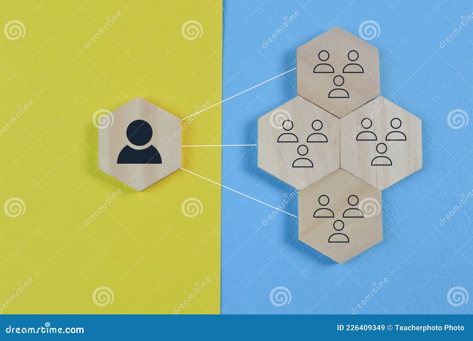 Concept of Management, Connection, Communication and Social Network ...