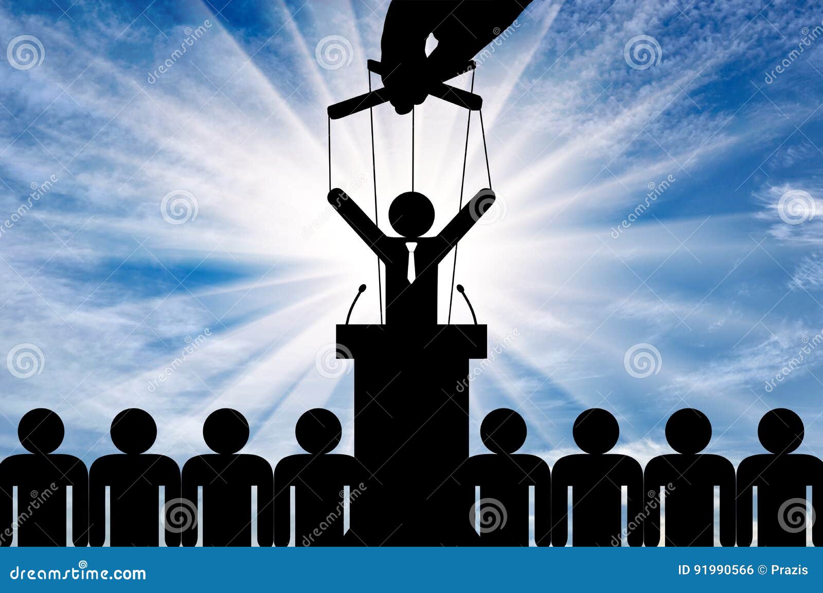 Concept of Manipulation and Covert Control Stock Illustration ...