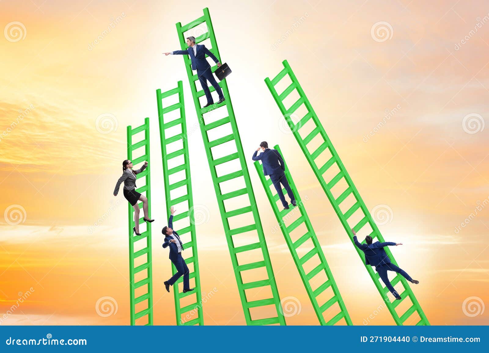Concept of Many Different Careers Stock Photo - Image of ambition ...