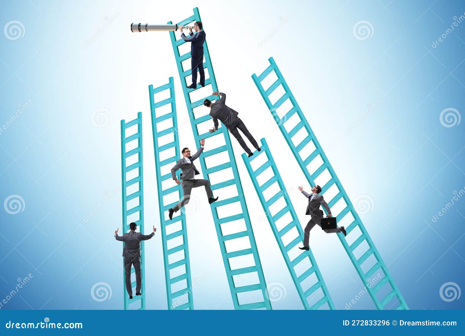 Concept of Many Different Careers Stock Illustration - Illustration of ...