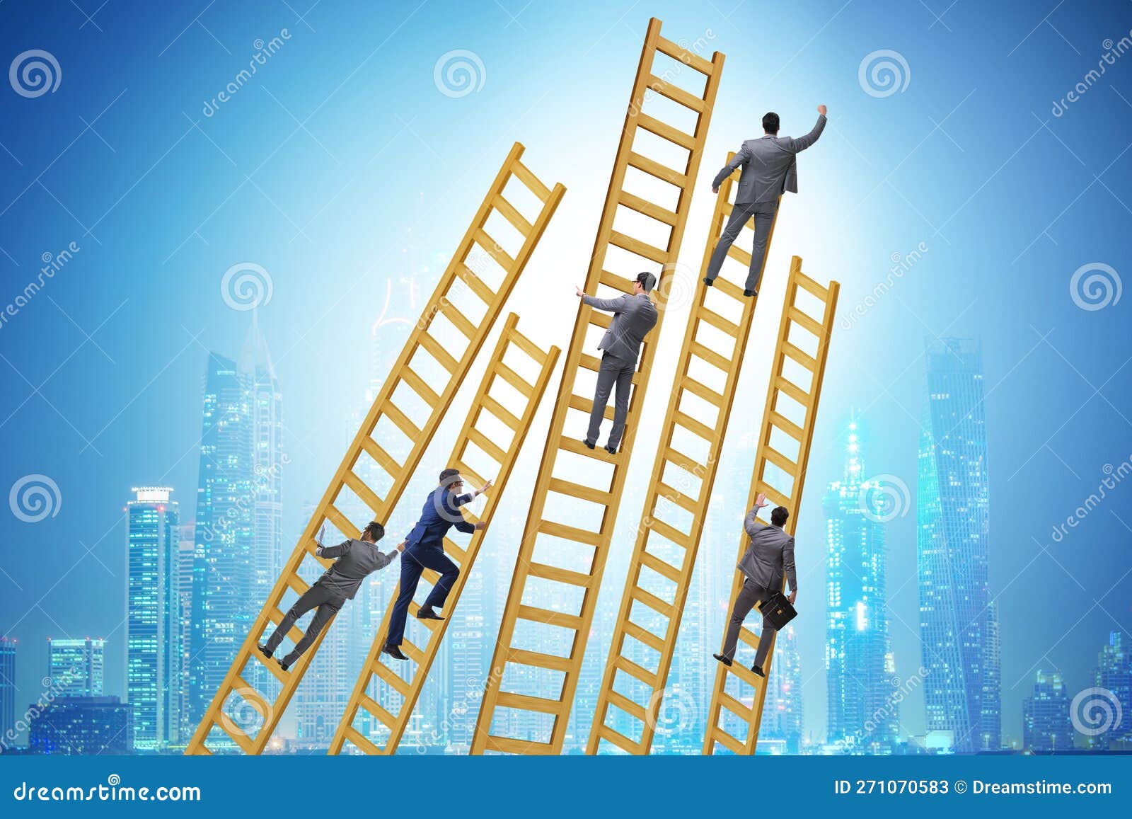 Concept of Many Different Careers Stock Image - Image of corporate ...