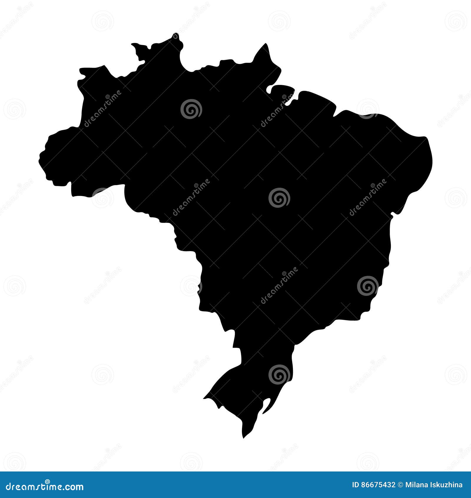 Concept map of Brazil stock vector. Illustration of populous - 86675432