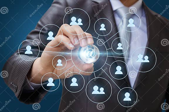 The Concept of Mass Distribution Emails. Stock Photo - Image of ...