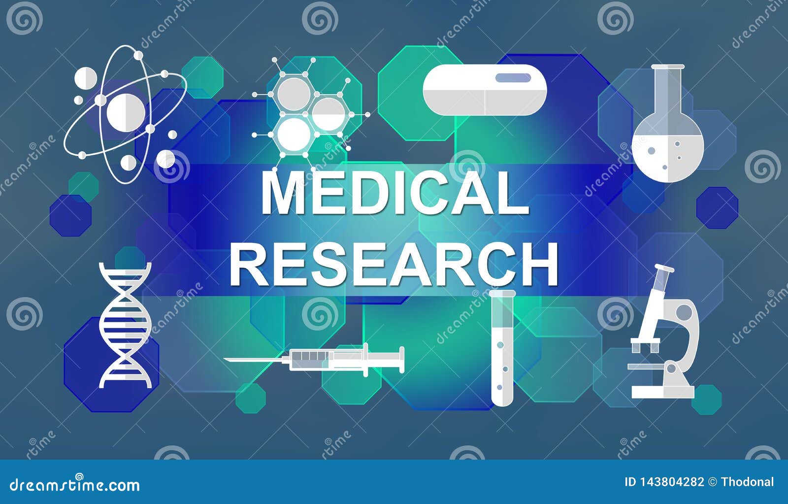 Concept of Medical Research Stock Illustration - Illustration of ...