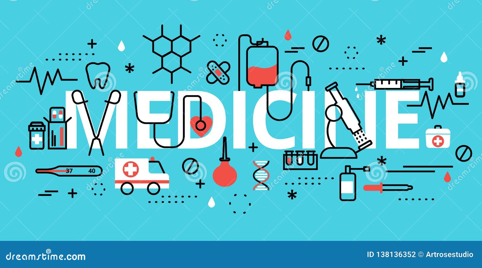 Concept of Medicine, for Graphic and Web Design Stock Vector ...