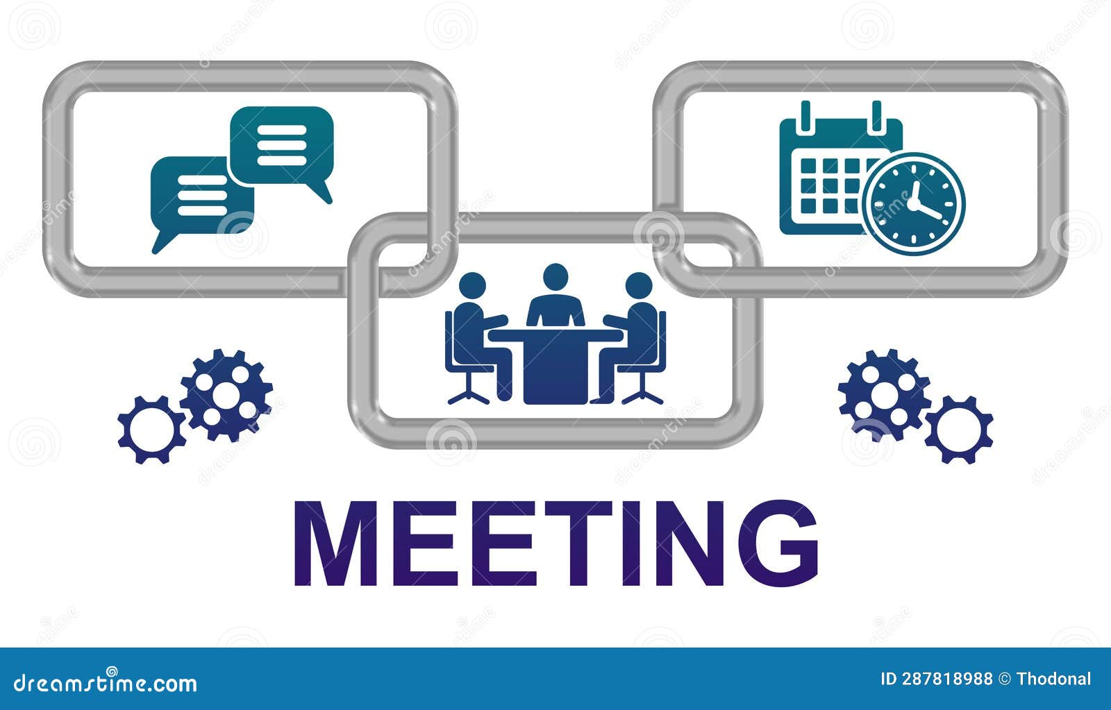 Concept of meeting stock illustration. Illustration of business - 287818988