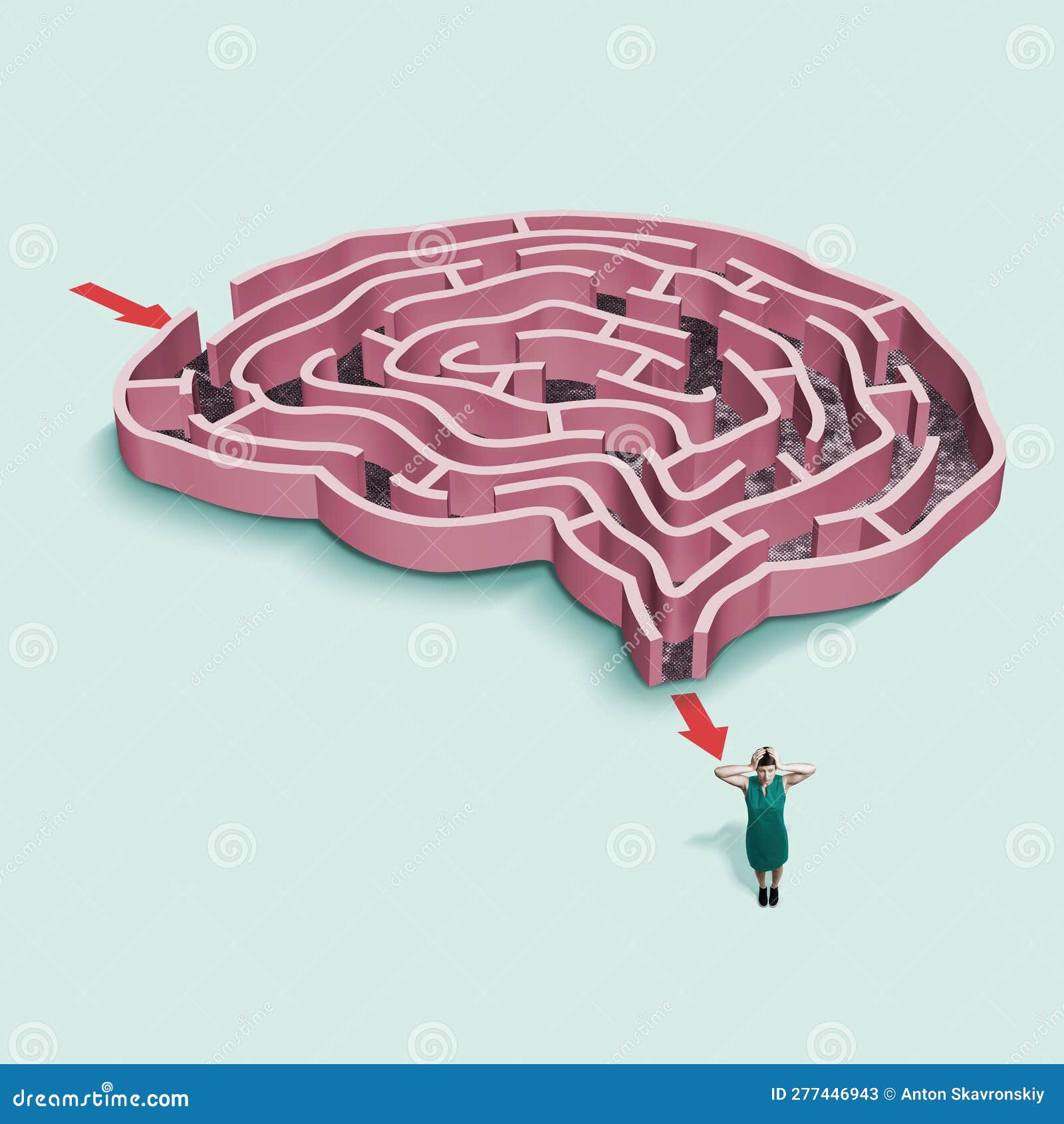 Concept of Mental Problems. Stock Image - Image of contemporary ...
