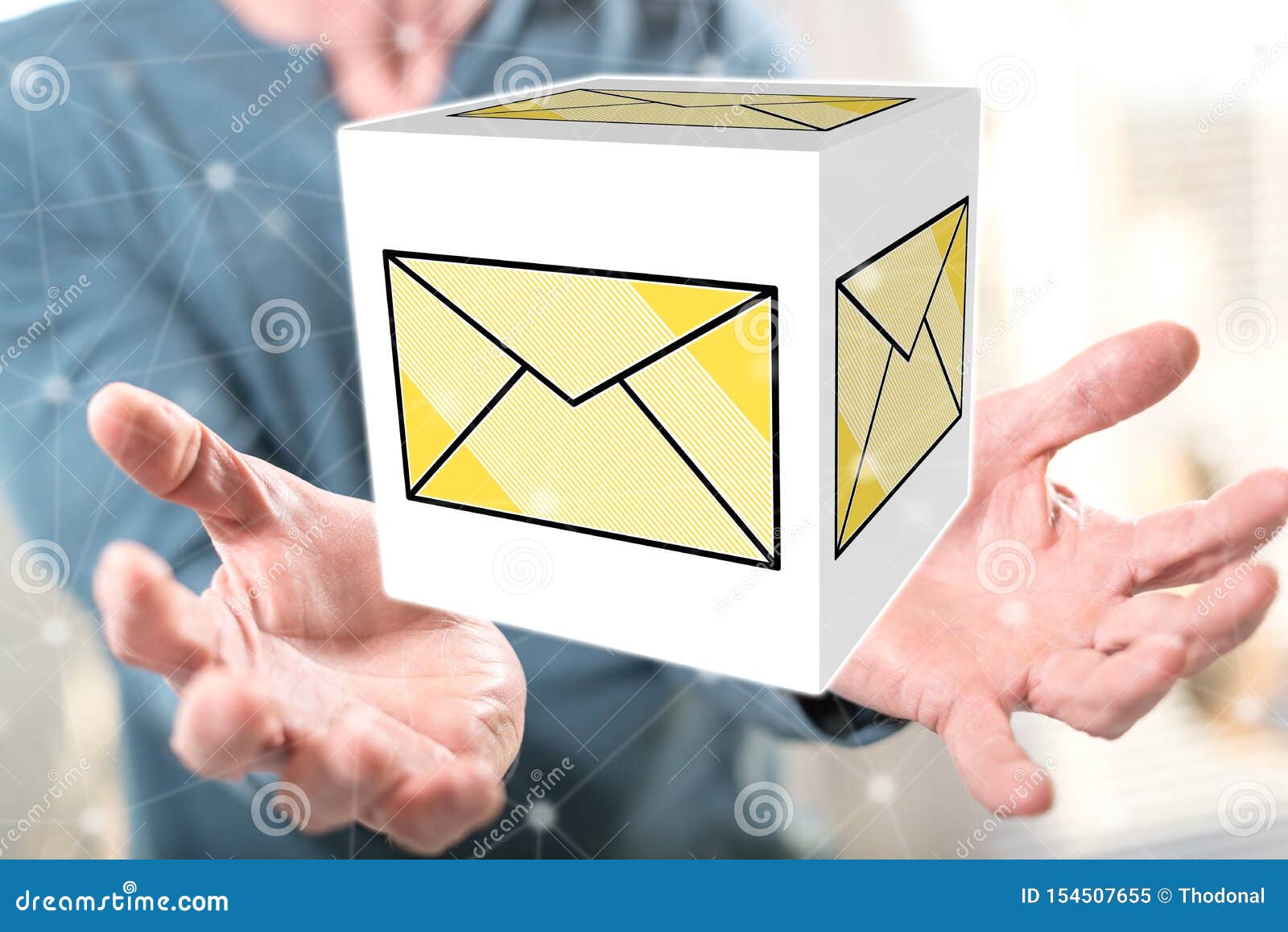 Concept of message stock image. Image of business, information - 154507655