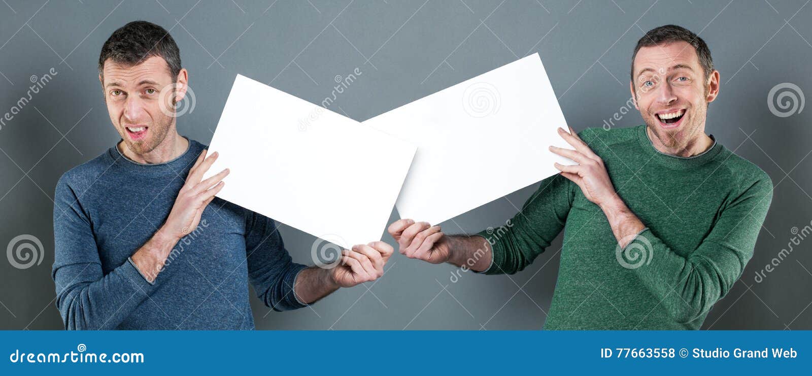 Concept of Message Confusion with Man Displaying Copy Space ...