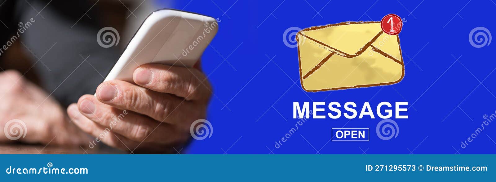 Concept of message stock image. Image of concept, mail - 271295573