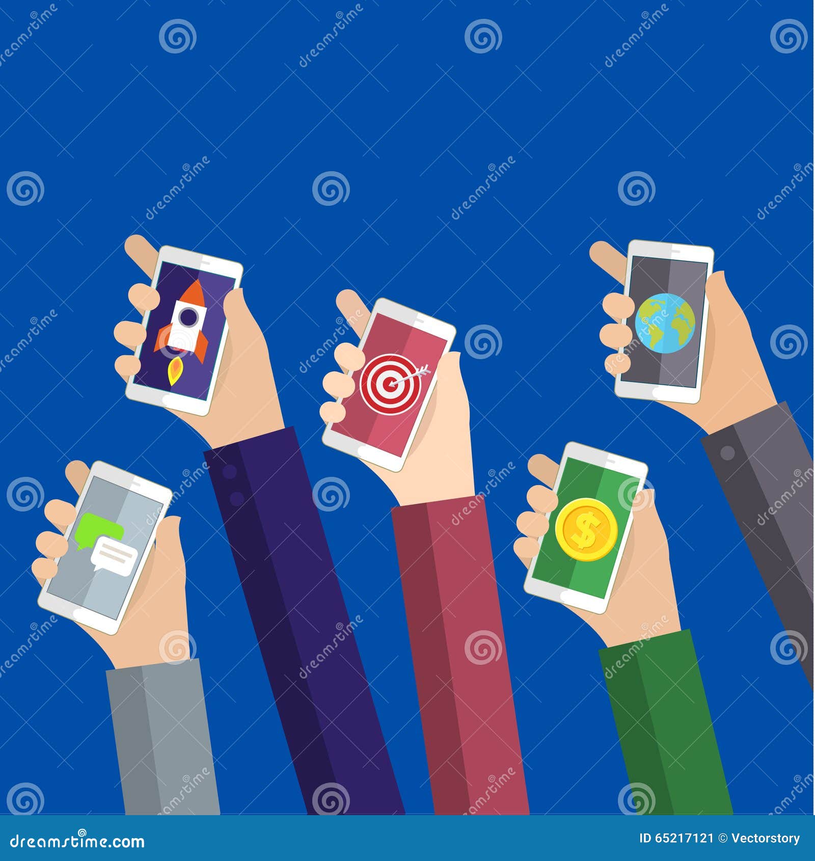 Concept for mobile apps stock vector. Illustration of infographic ...