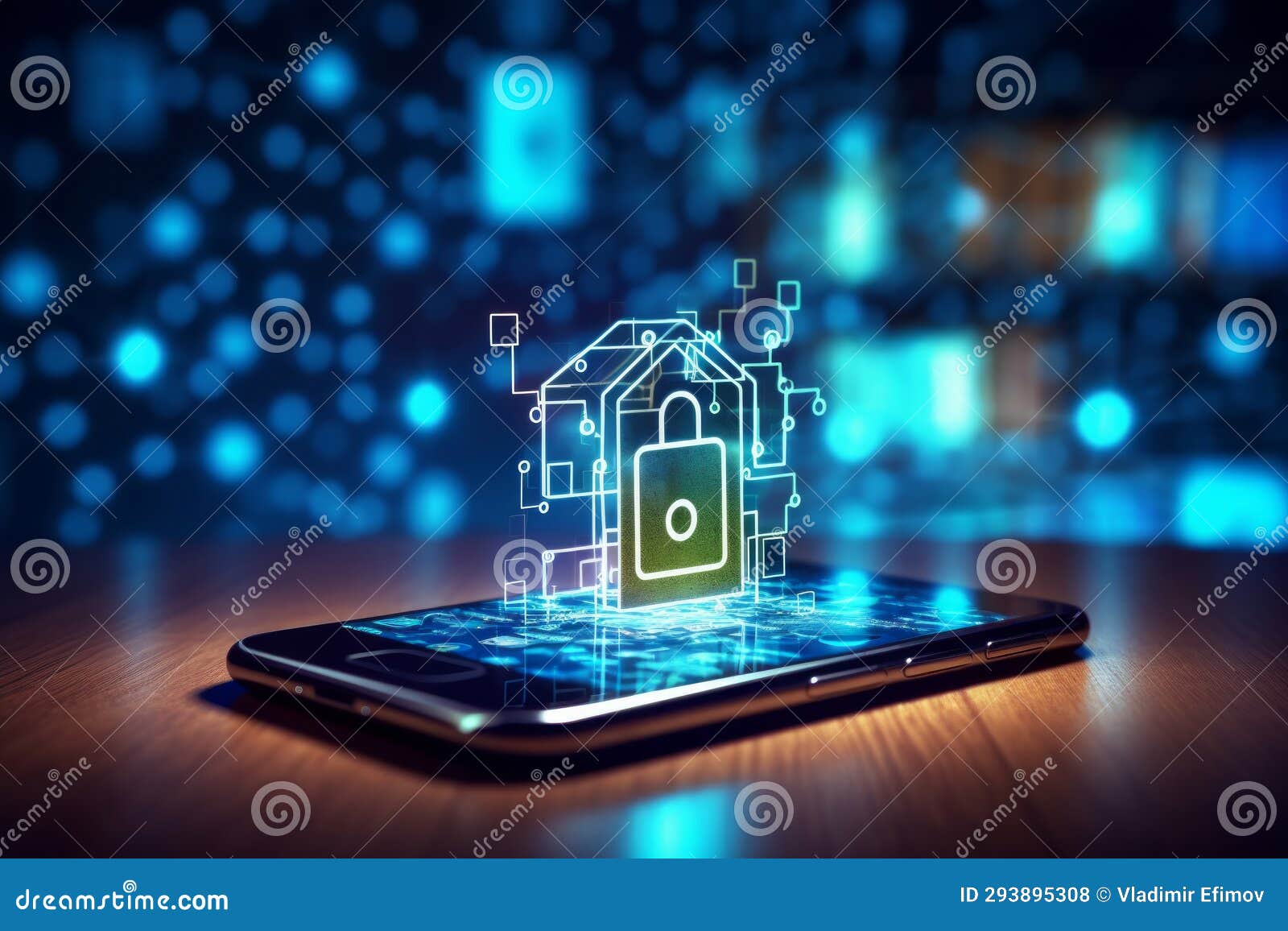 Concept of Mobile Phone Security with Captivating Visual, Mobile Phone ...