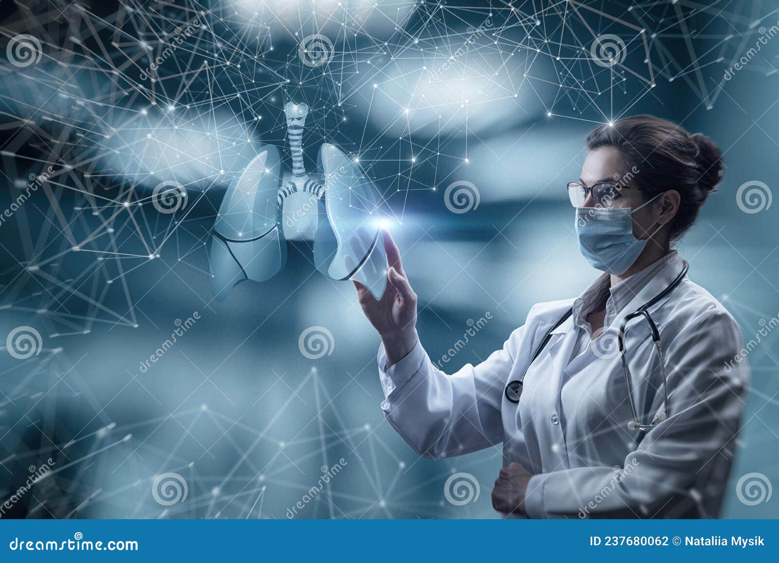 Concept of Modern Diagnostic Technology for Examining the Lungs of a ...