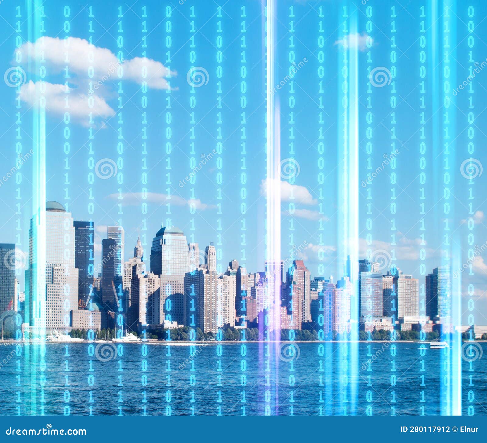 Concept of Modern Digital City and Innovation Stock Photo - Image of ...