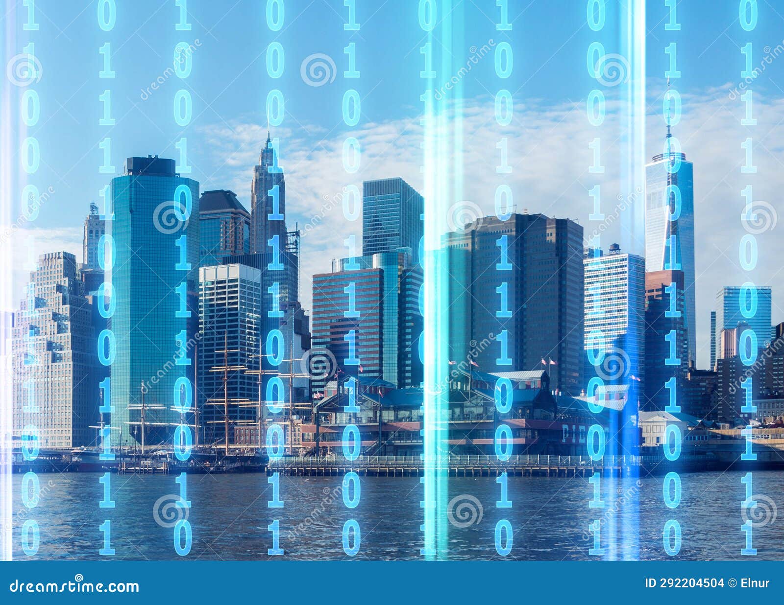 Concept of Modern Digital City and Innovation Stock Photo - Image of ...