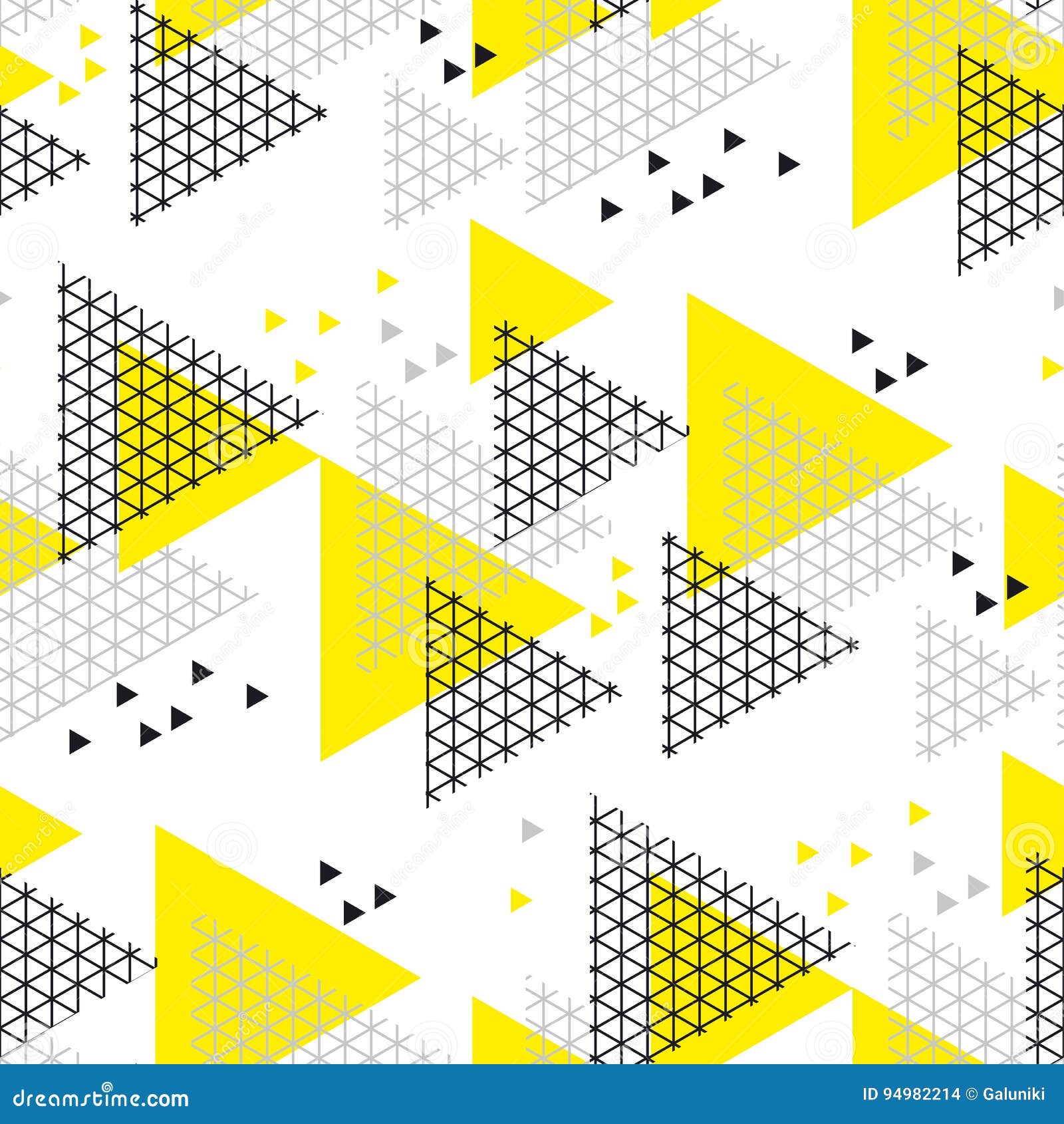 Concept Modern Style Geometry Design Seamless Pattern. Stock Vector ...