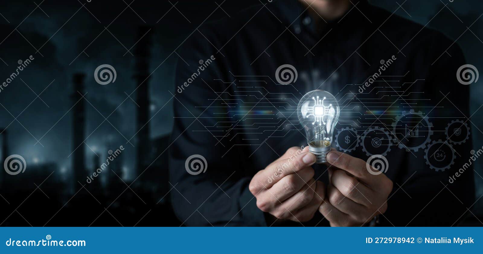 Concept of Modern Technological Ideas in the Industry Stock Photo ...