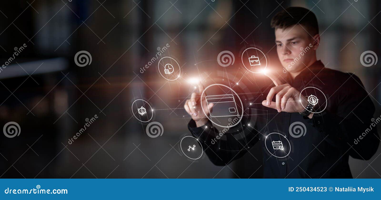 The Concept of Modern Technology in Payment Processing Stock Image ...