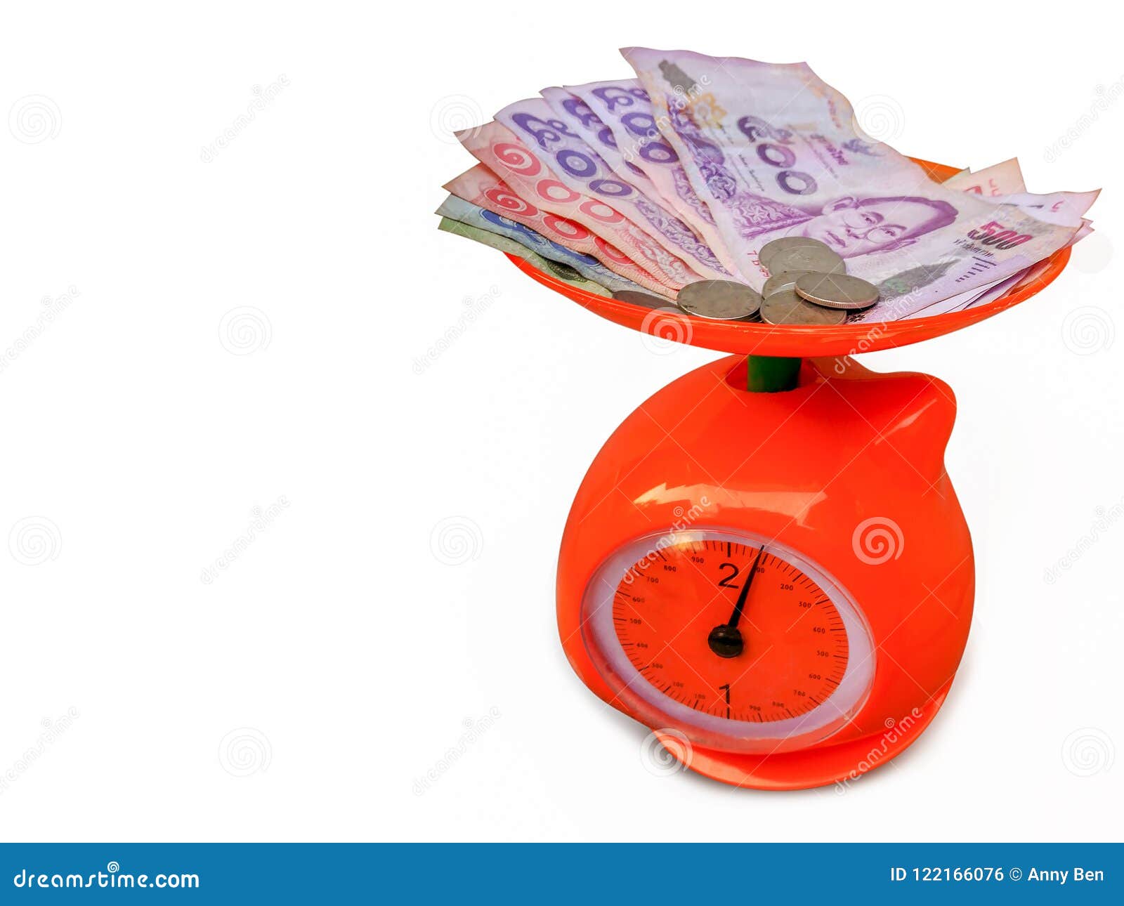 Money Price on Weighing Machine Stock Photo - Image of economy, balance ...