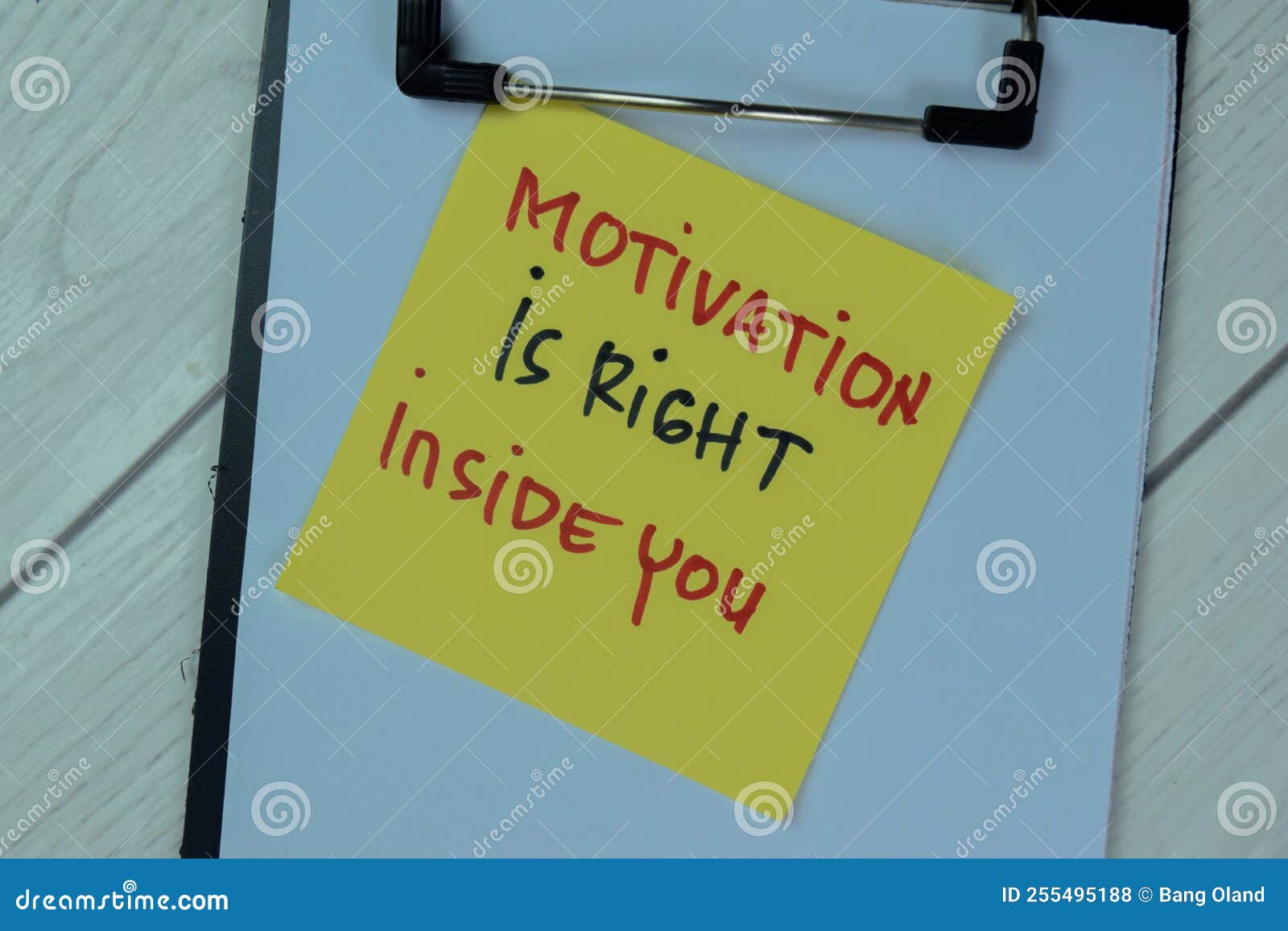 Concept of Motivation is Right Inside You Write on Sticky Notes ...