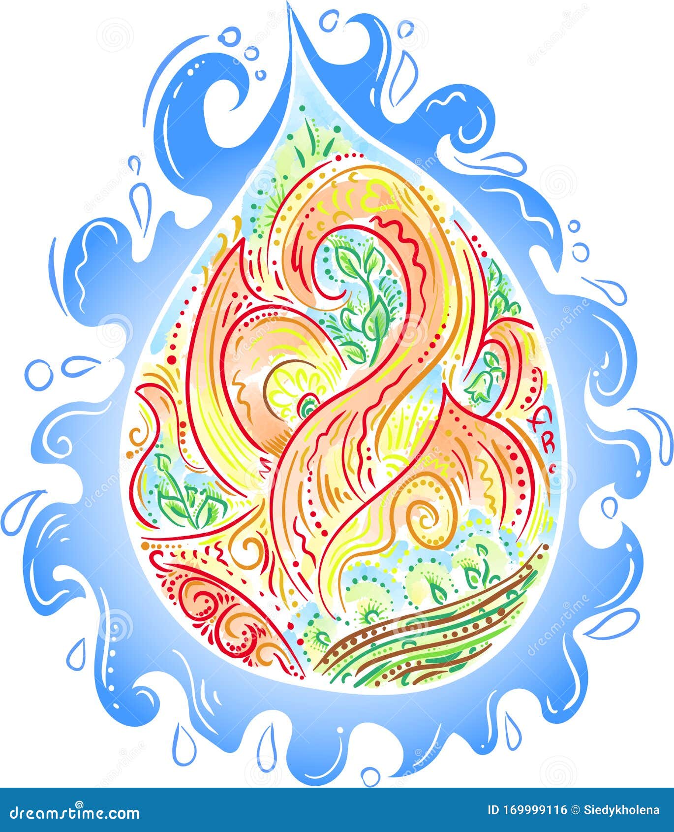 Concept of the Movement of Energy Stock Illustration - Illustration of ...