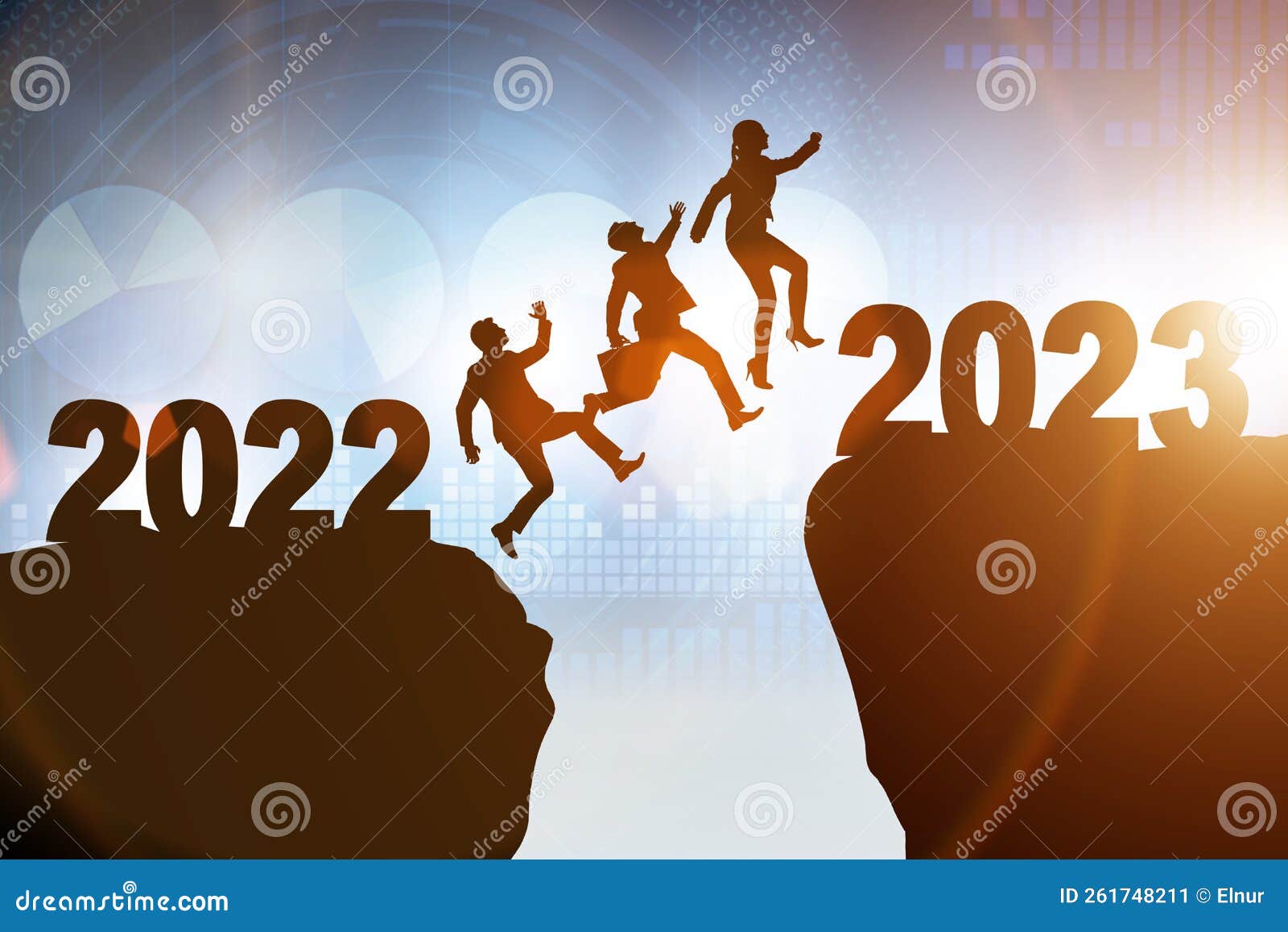 Concept of Moving from 2022 To 2023 Stock Image - Image of 2022, change ...