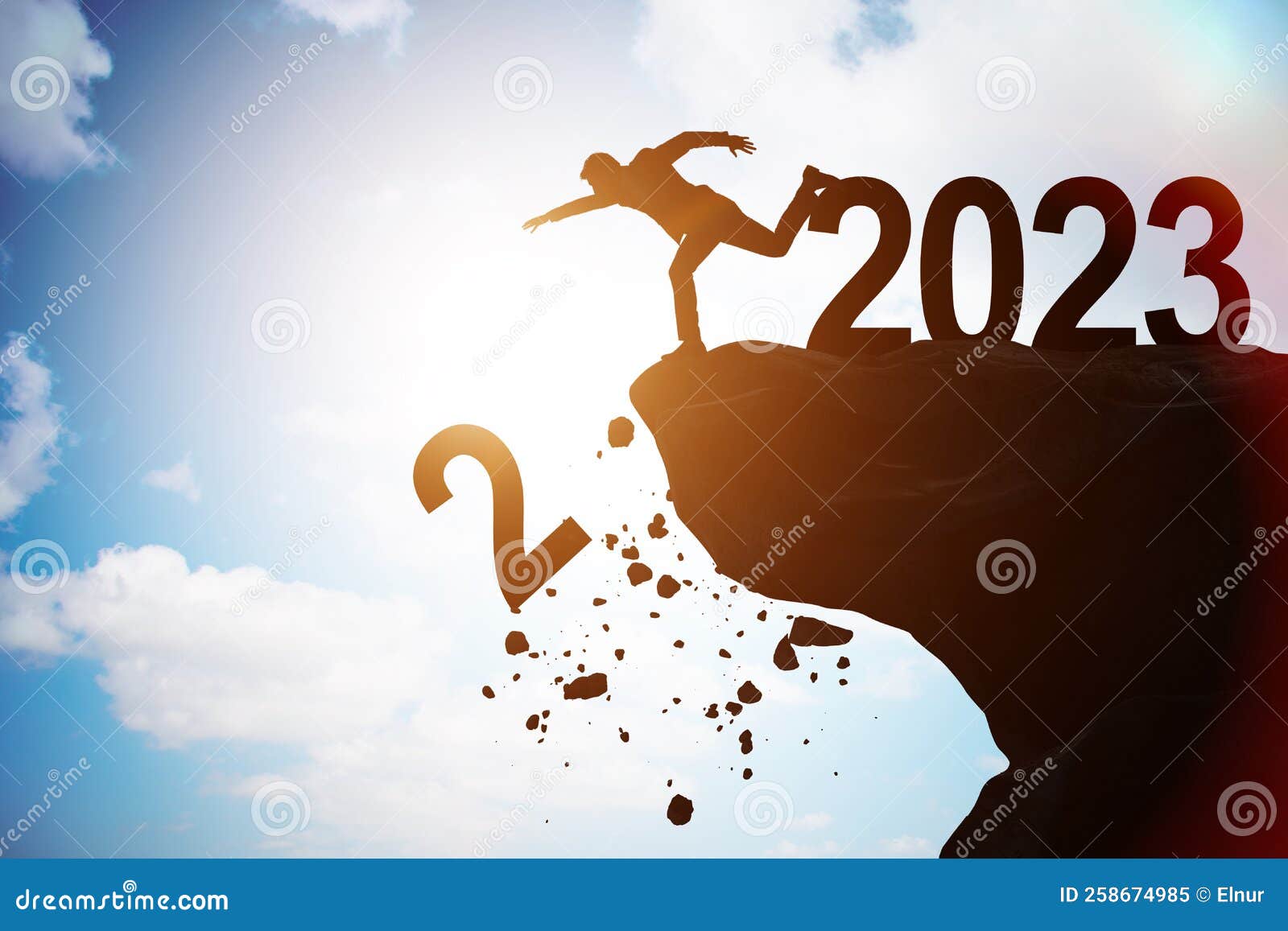 Concept of Moving from Year 2022 To 2023 Stock Image - Image of ...
