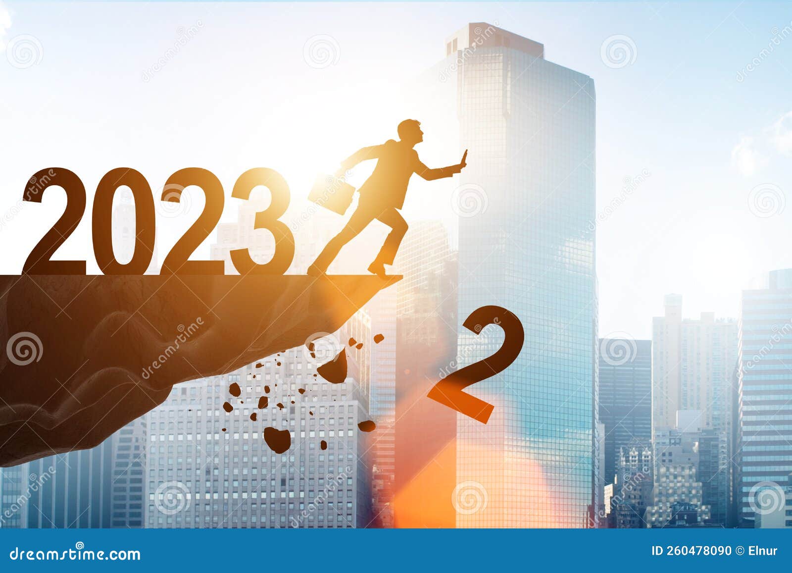 Concept of Moving from Year 2022 To 2023 Stock Photo - Image of time ...