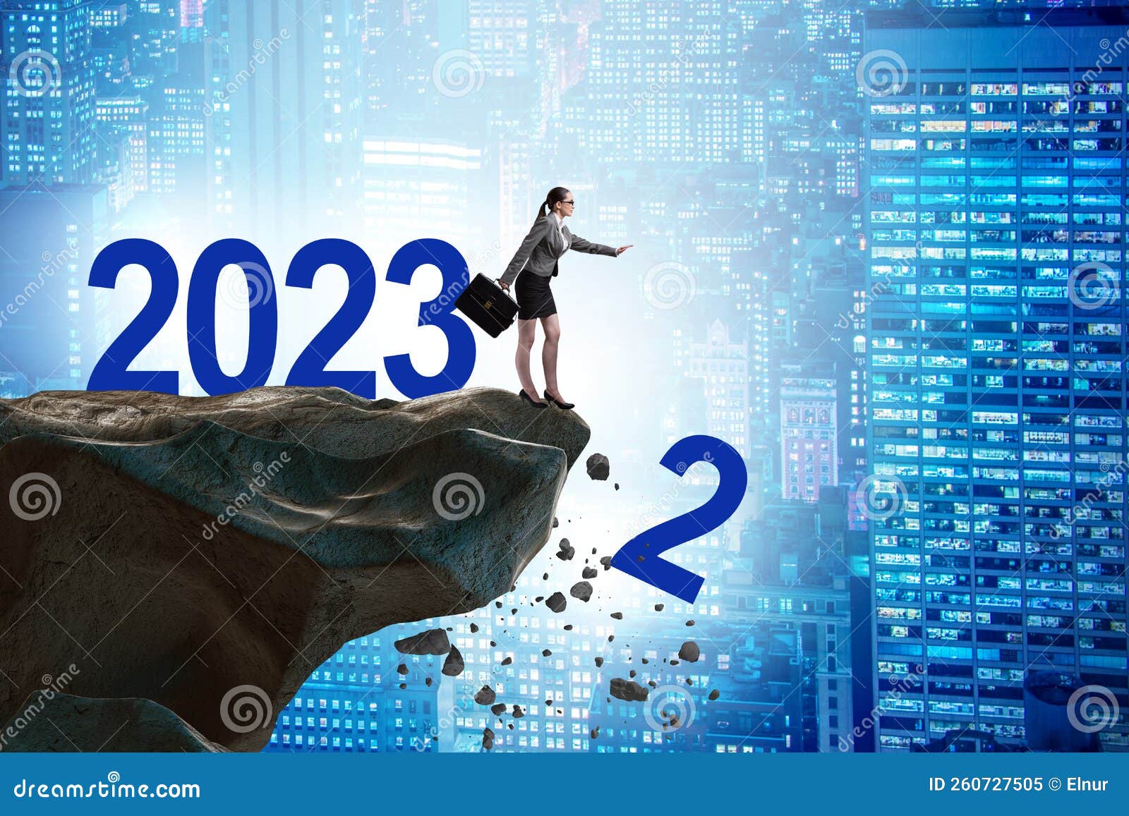 Concept of Moving from Year 2022 To 2023 Stock Image - Image of start ...