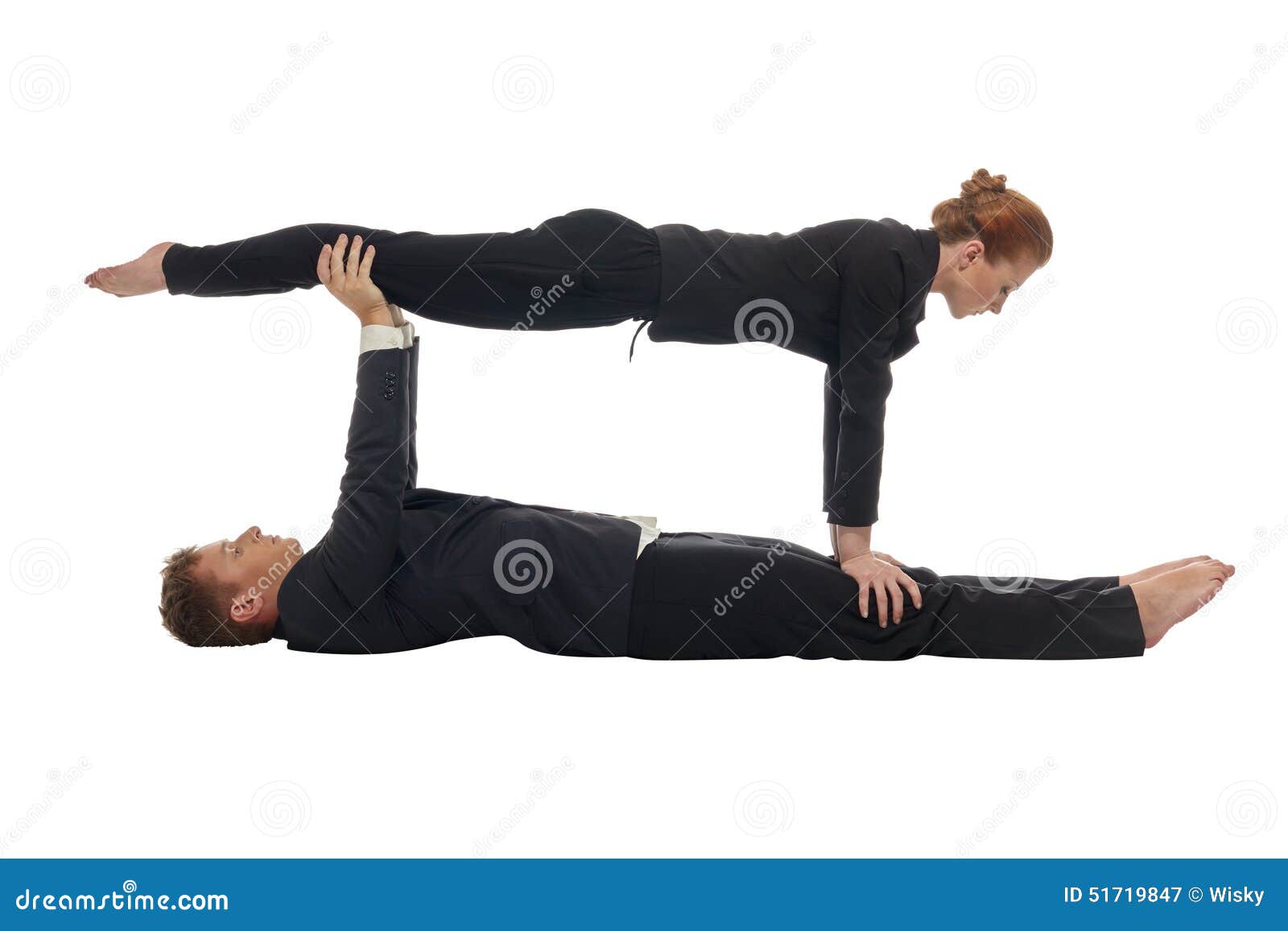 Concept of Multitasking. Acrobats Keep Balance Stock Image - Image of ...