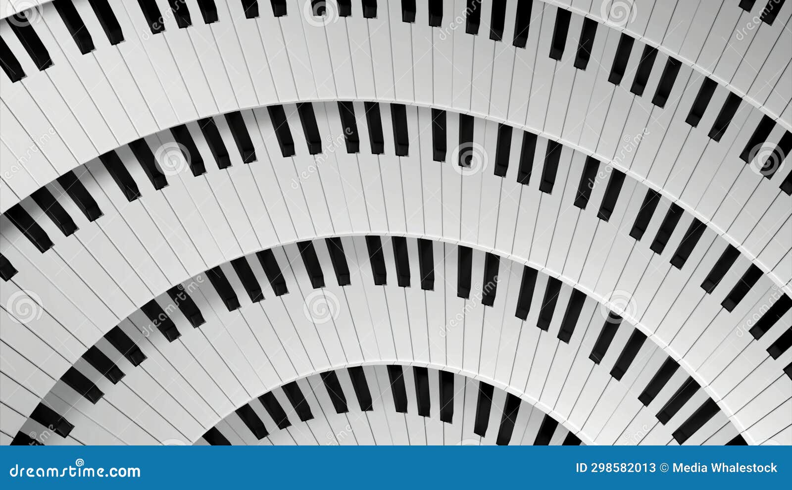 Concept of Music, Endless Rotating Wheel with Piano Keys. Design ...