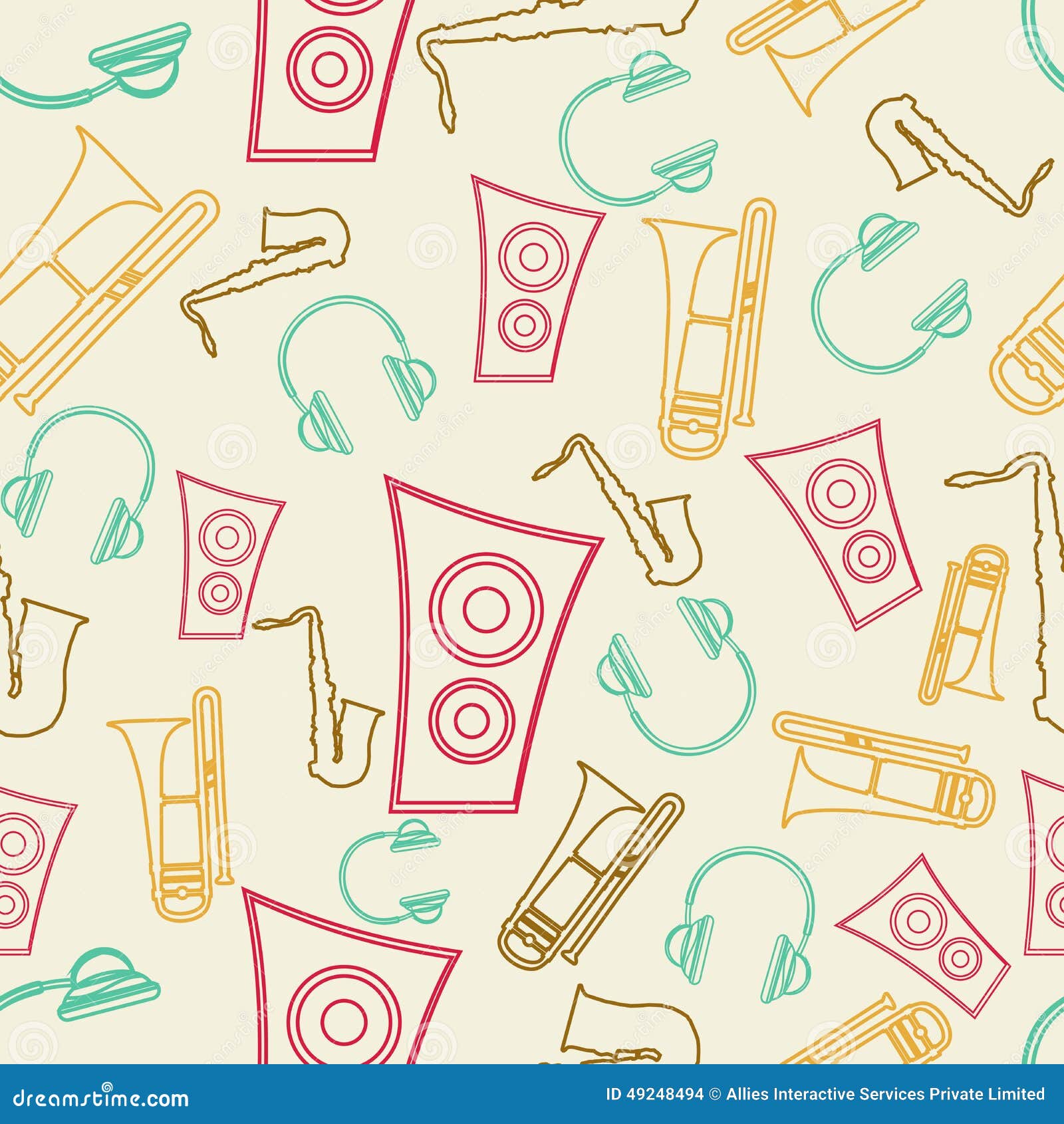 Concept of Musical Instrument. Stock Illustration - Illustration of ...