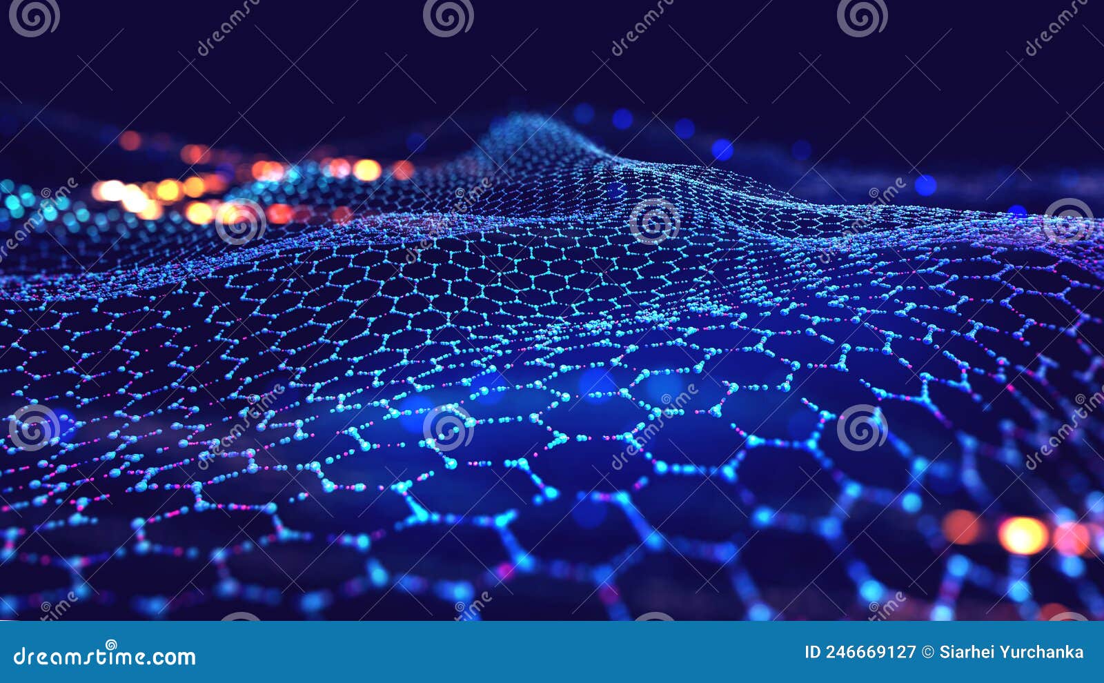 Concept of Nanotechnology and Big Data Stock Illustration ...