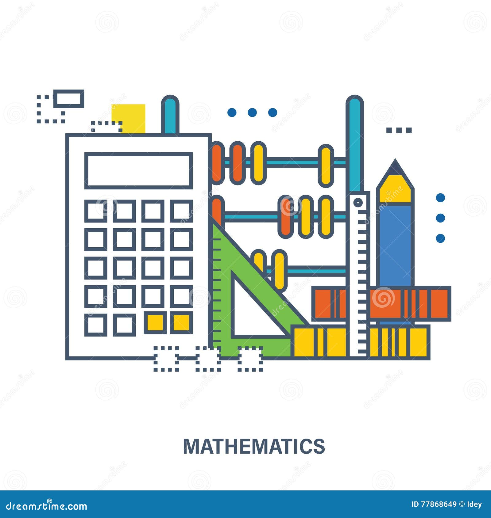 Concept of Natural Science Mathematics Stock Vector - Illustration of ...