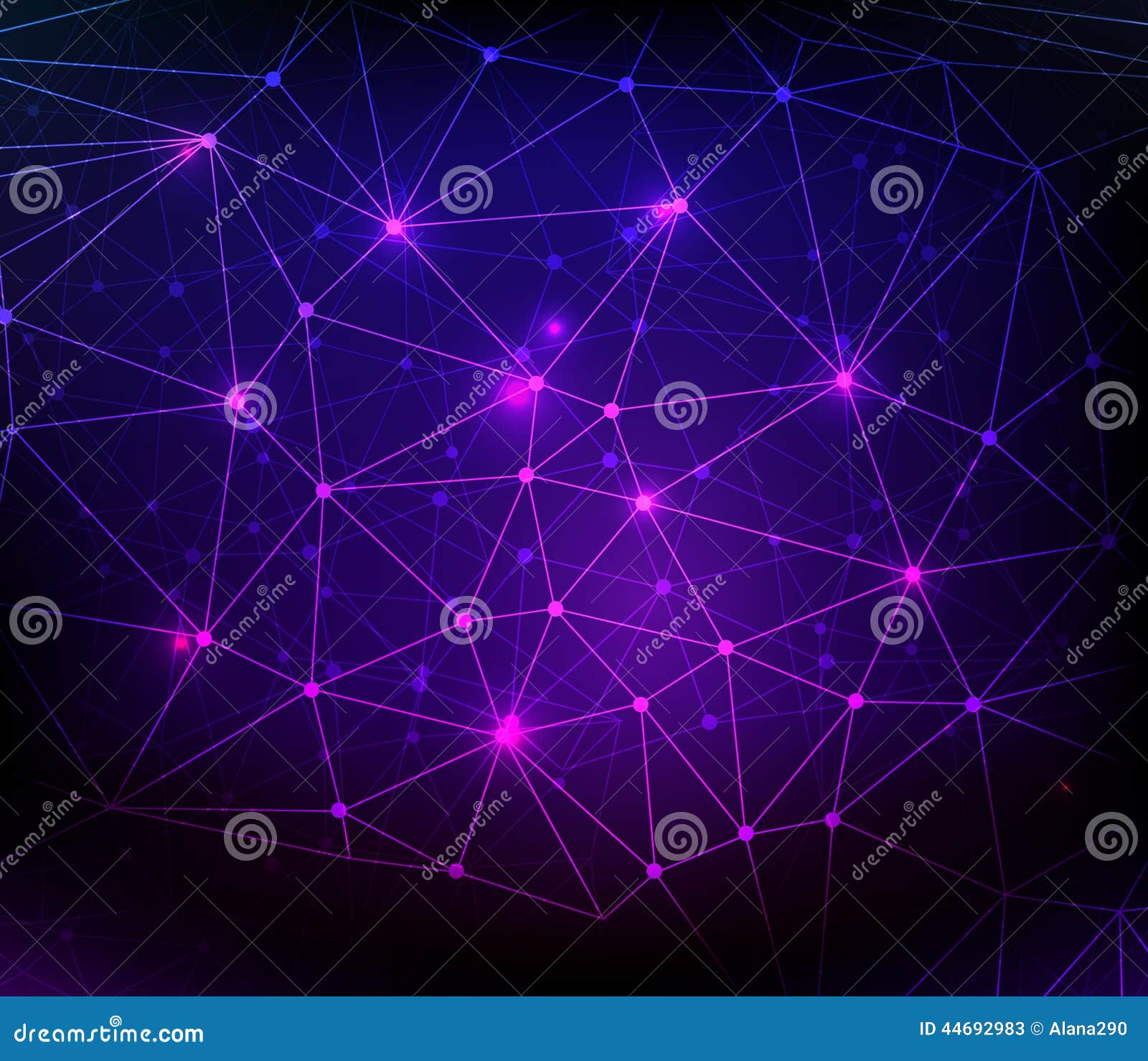 Concept Net Dark Background Stock Vector - Illustration of curled, line ...