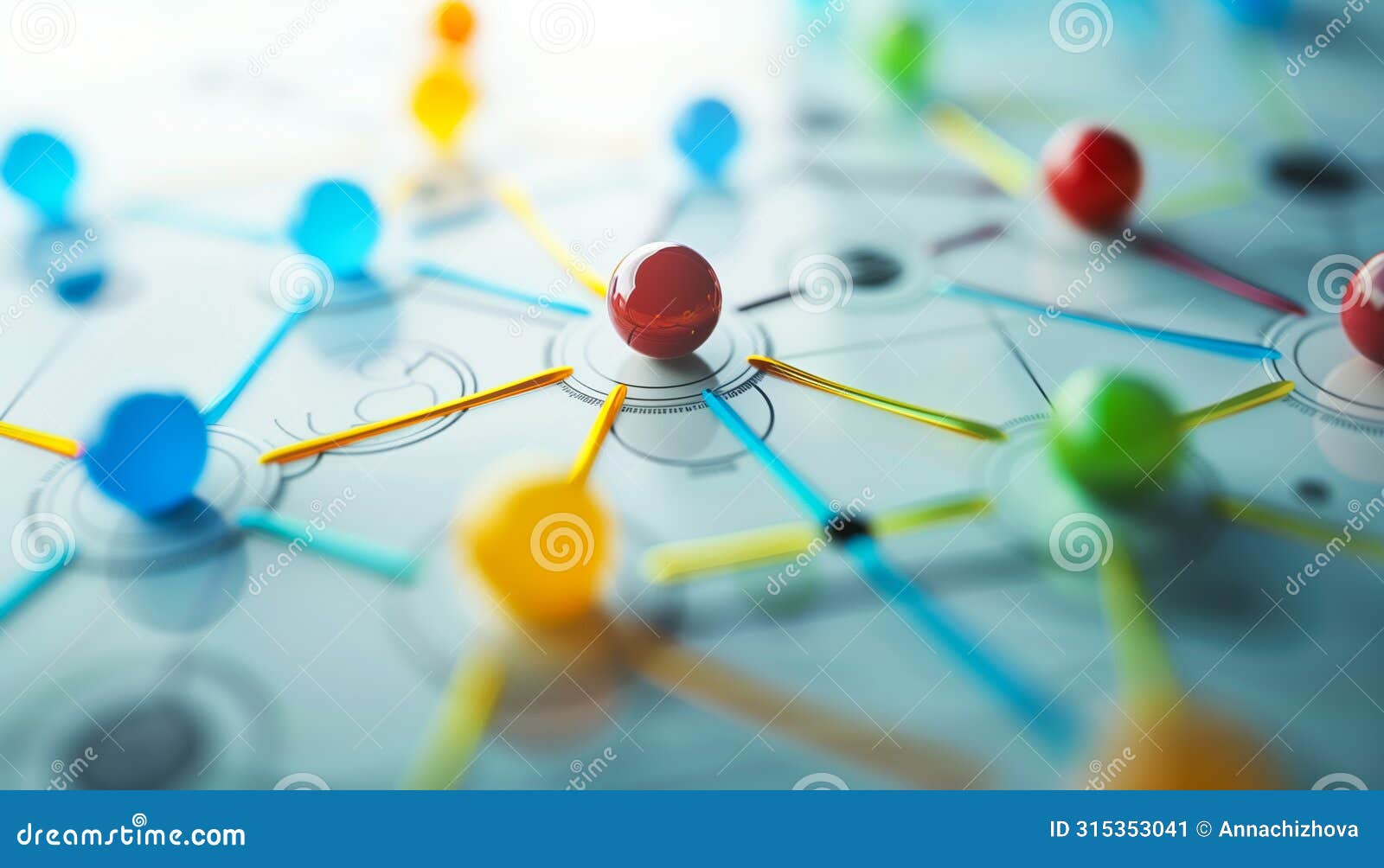 Concept of Network Connection and Diversity is Represented Stock Image ...