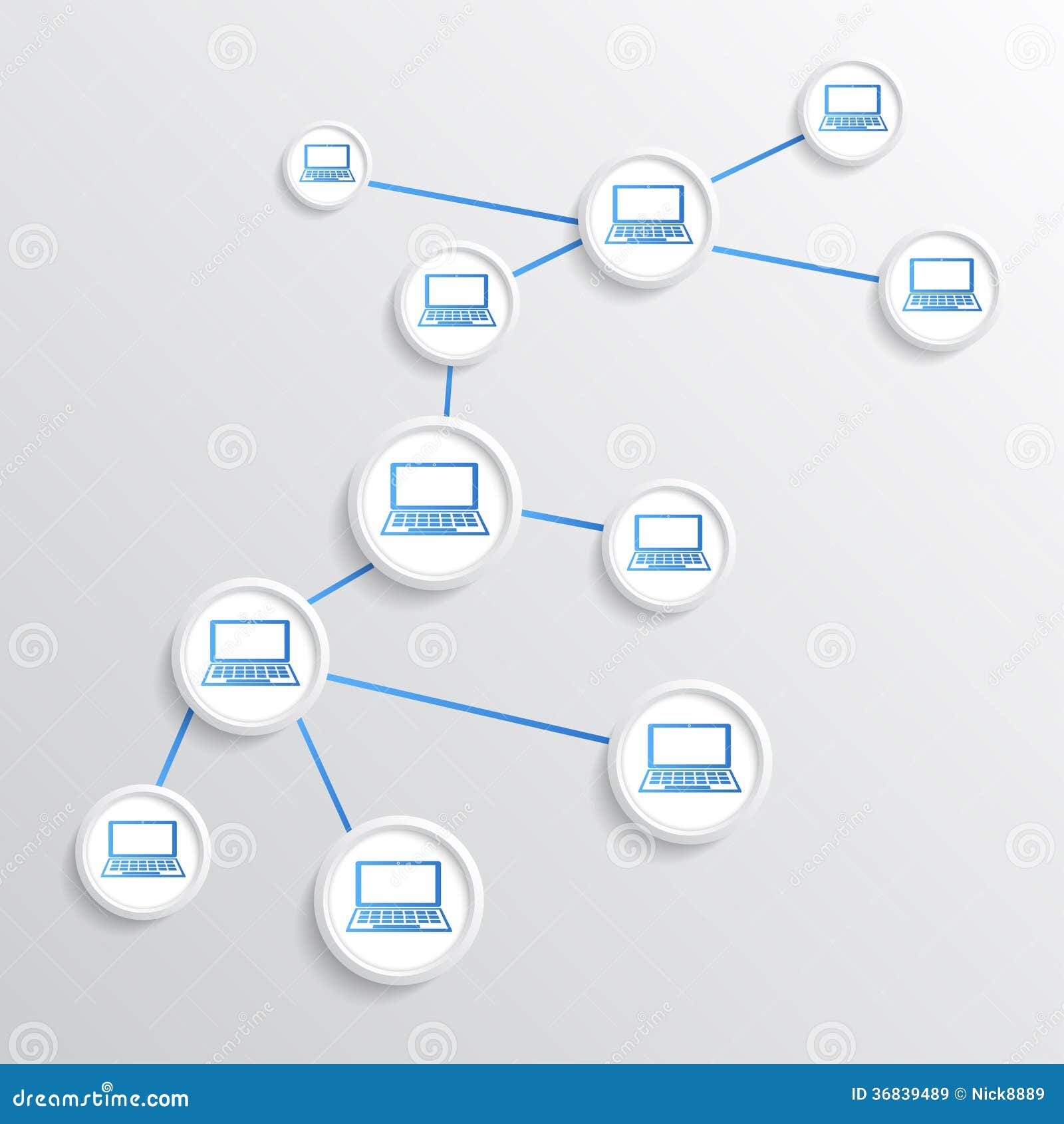 Concept of Network Connections Stock Vector - Illustration of data ...